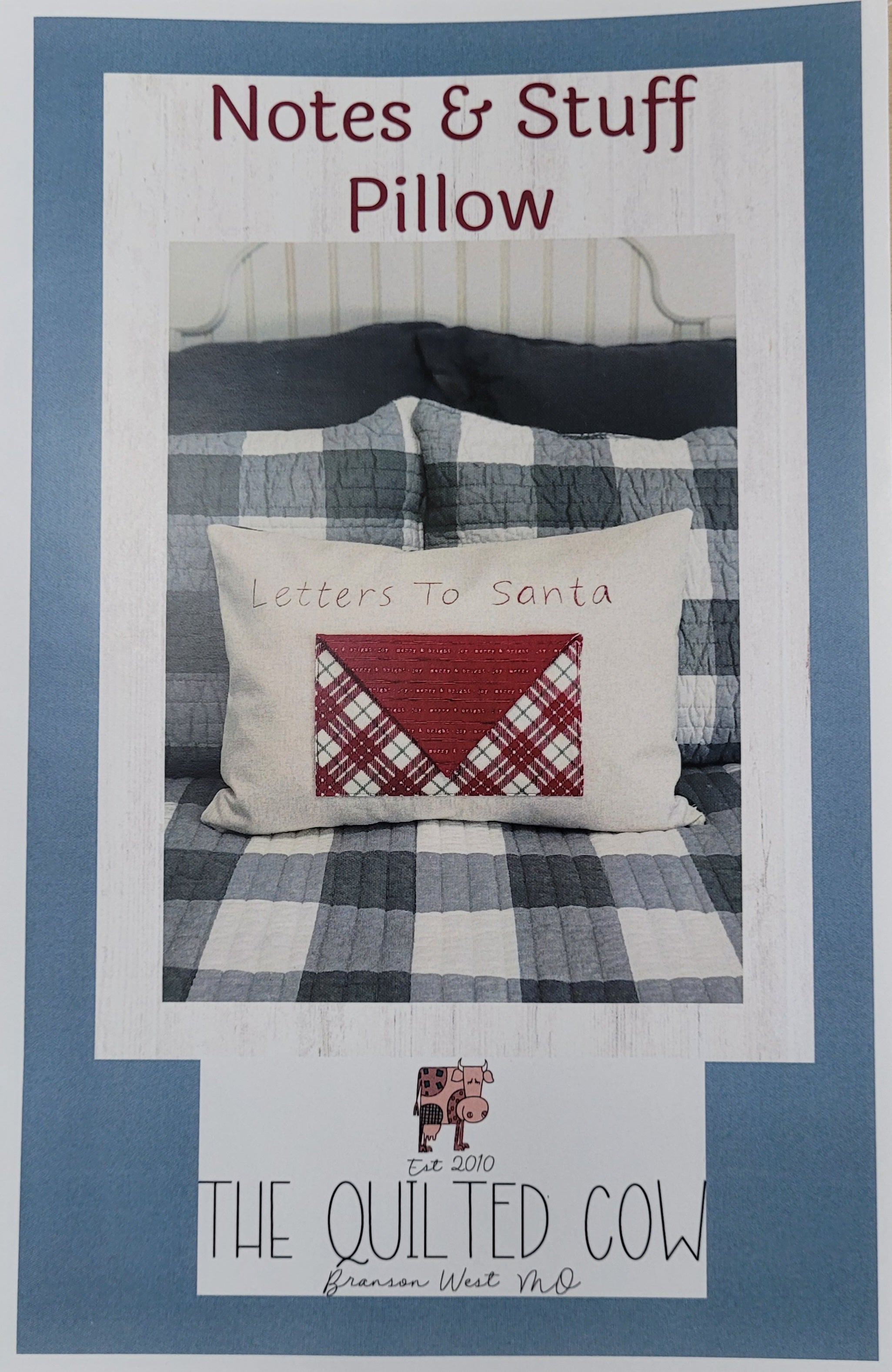Notes & Stuff Pillow – The Quilted Cow