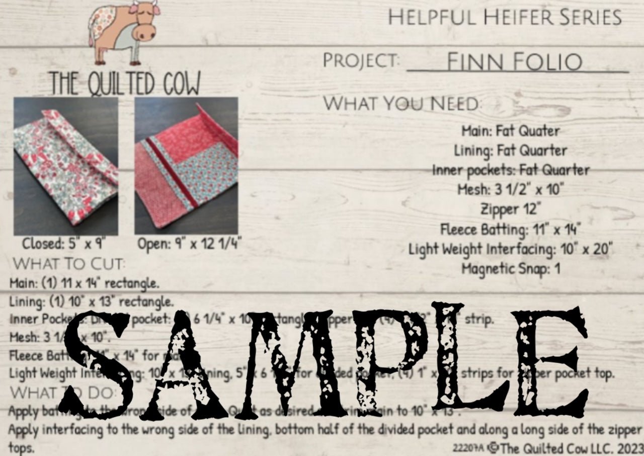 Helpful Heifer Finn Folio – The Quilted Cow