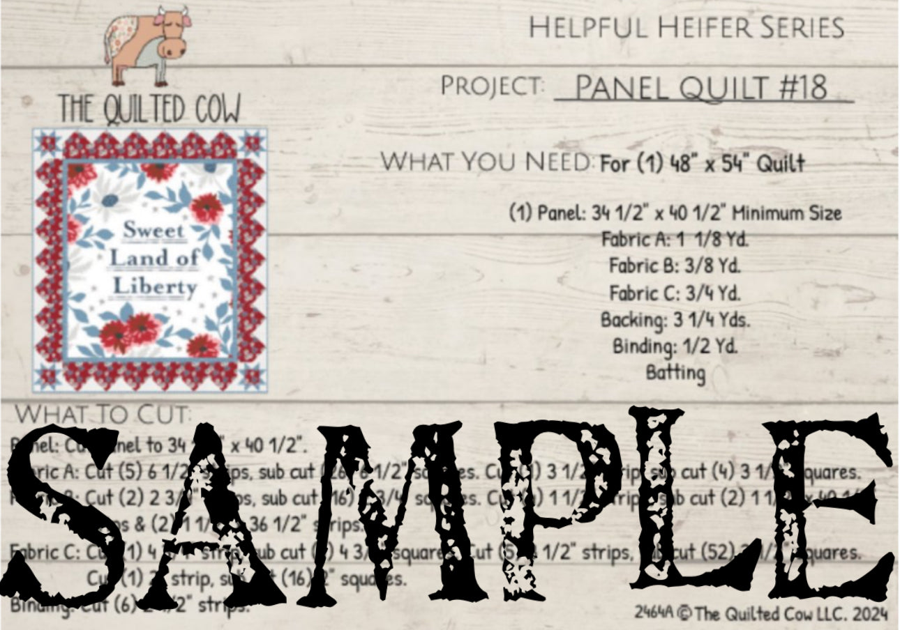 Helpful Heifer Panel Quilt #18 – The Quilted Cow