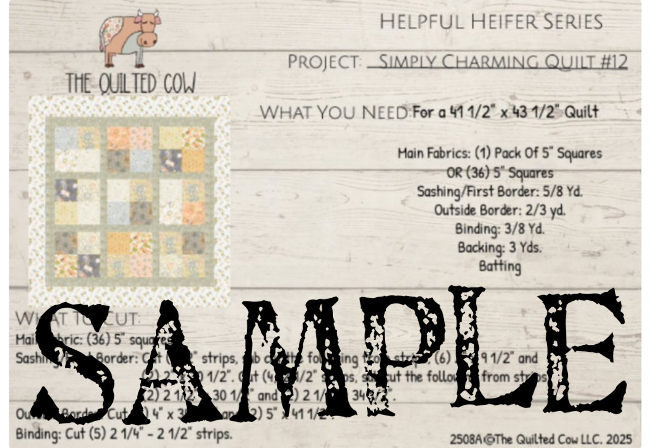 Helpful Heifer Series 2500 – The Quilted Cow