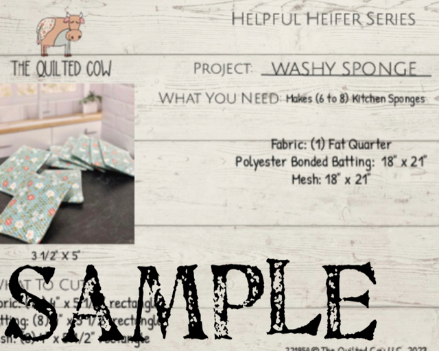 Helpful Heifer Washy Sponge – The Quilted Cow