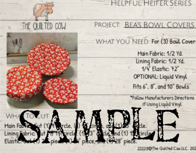 Helpful Heifer Bea's Bowl Cover – The Quilted Cow