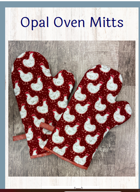 Opal Oven Mitt – The Quilted Cow