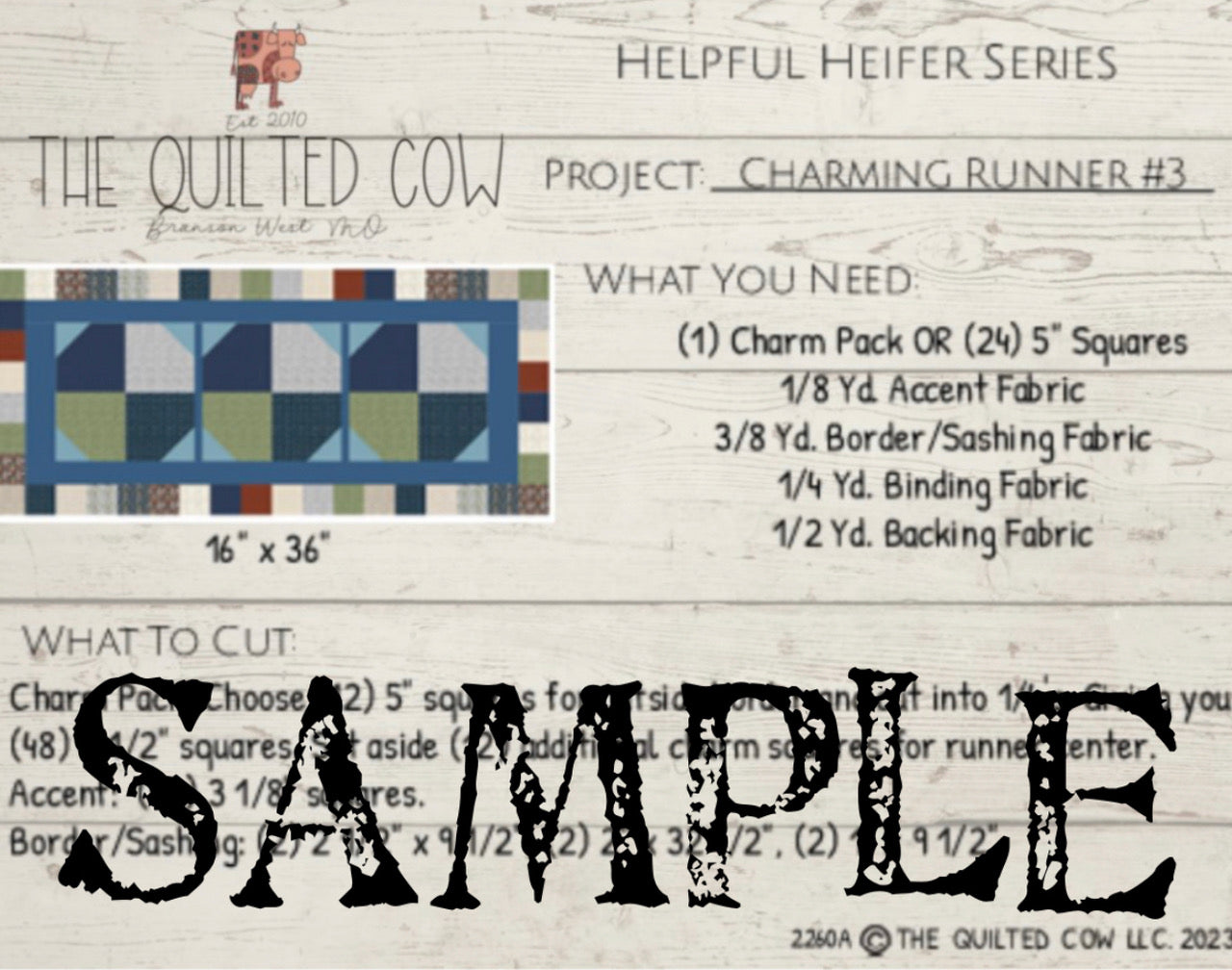 Helpful Heifer Charming Runner #3 – The Quilted Cow