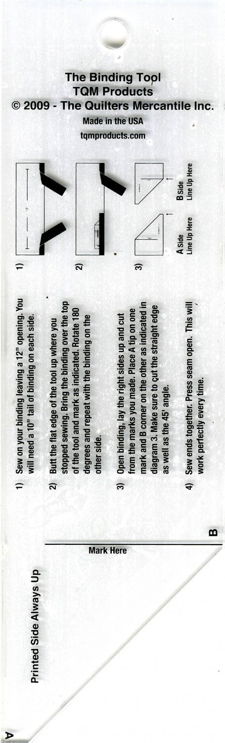 Binding Tool Template Ruler – The Quilted Cow