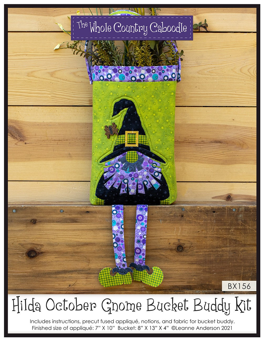 October Hilda Gnome Bucket Buddy Kit – The Quilted Cow